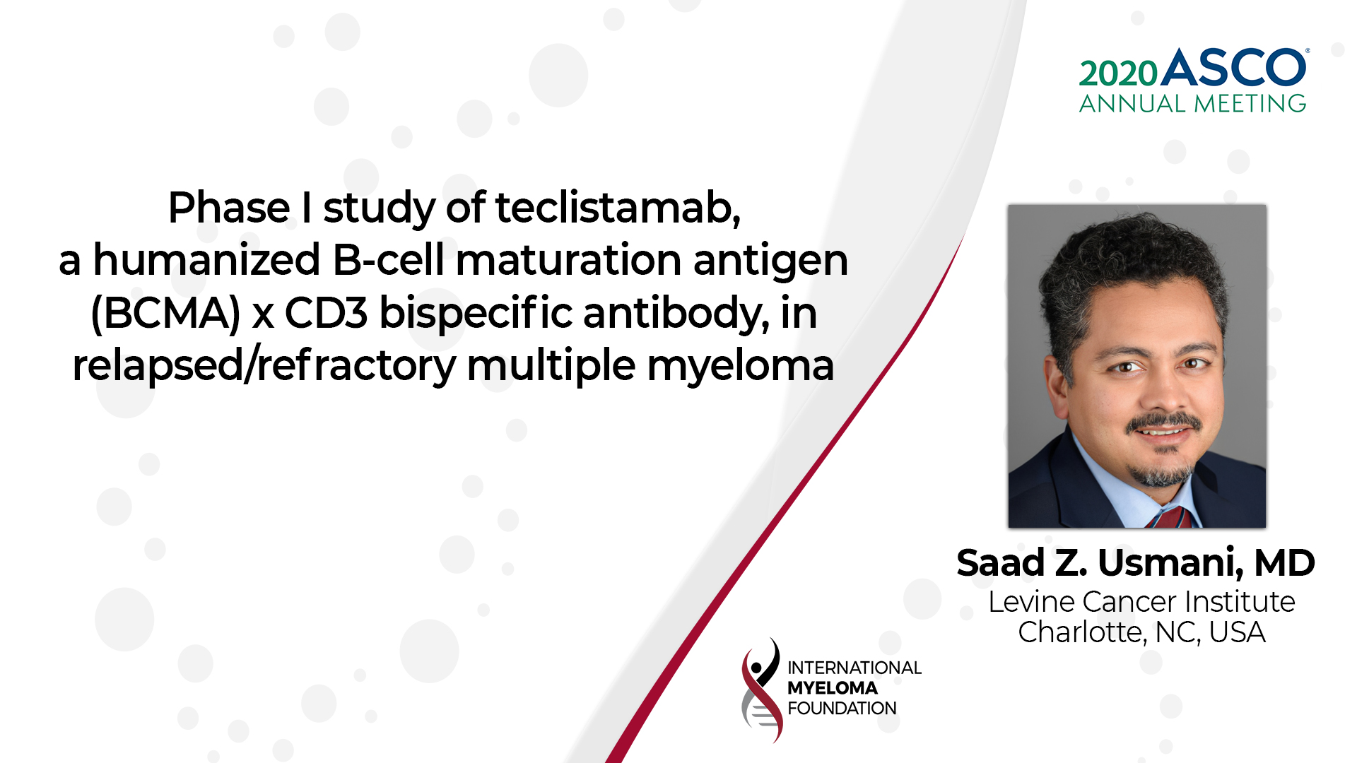 Teclistamab Study Explained at ASCO 2020 | Int Myeloma Fn