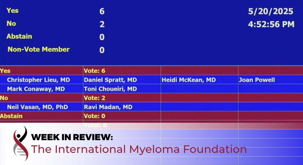 FDA ODAC Supports Use of Darzalex Faspro for HR-SMM| Int'l Myeloma Fnd