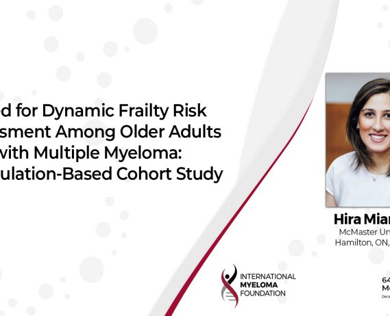 Dynamic Frailty Risk Assessment Study | Int'l Myeloma Fn