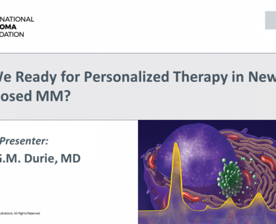 Personalized Therapy in NDMM | Int’l Myeloma Fndn